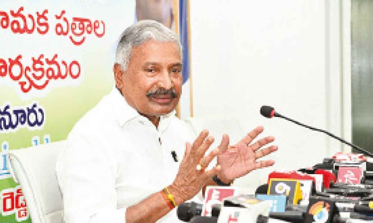 Peddireddi lashes out at TDP leaders for spreading falsehood