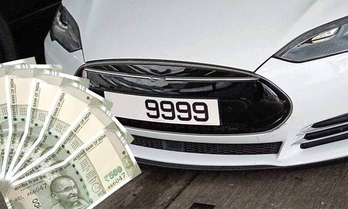 Fancy Number 'TG 09 9999' Sold for Rs. 25 Lakhs in Online Bidding in ...