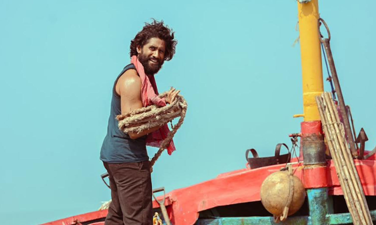 Naga Chaitanya unveils raw look from ‘Thandel’
