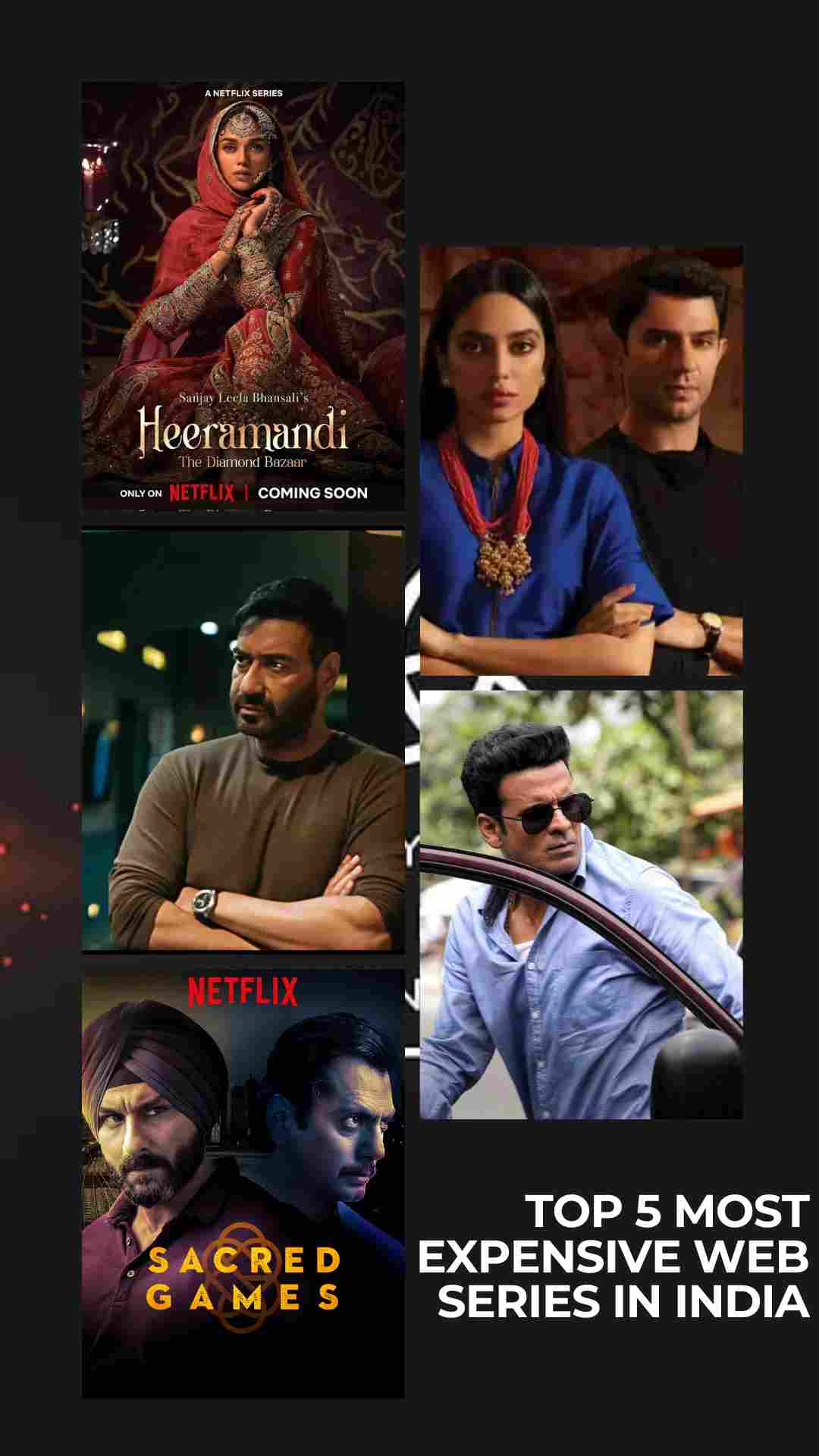 Top 5 Most Expensive Web Series in India