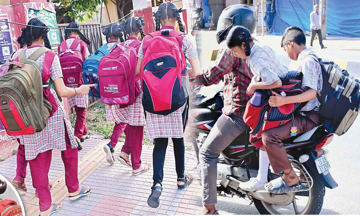 School Education Saga-III: Schoolkids enduring burden of heavy bags ...