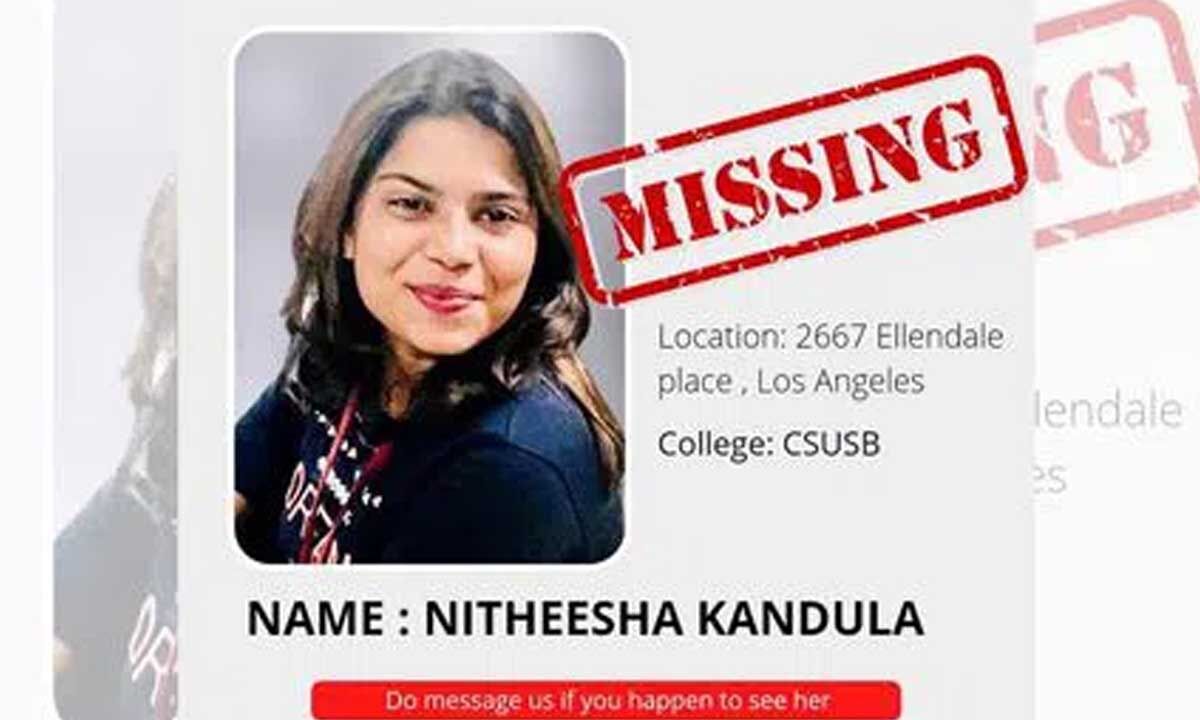 Hyderabad student goes missing in US