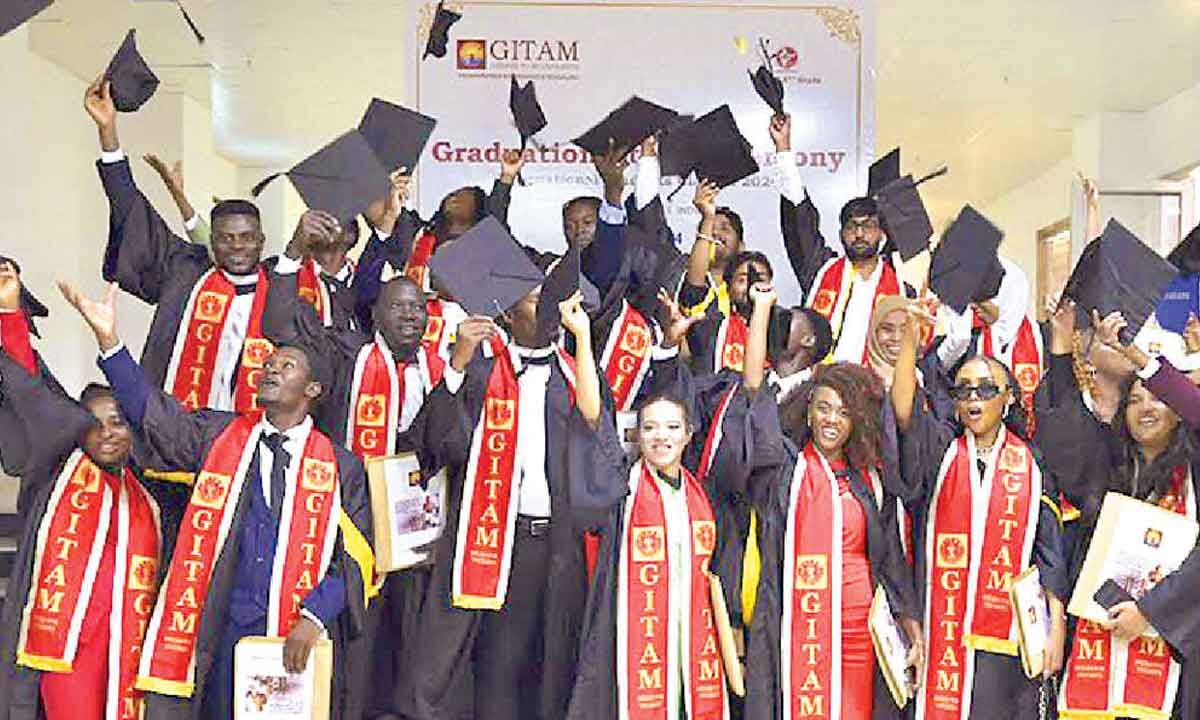 Graduation Ceremony for foreign students held at GITAM