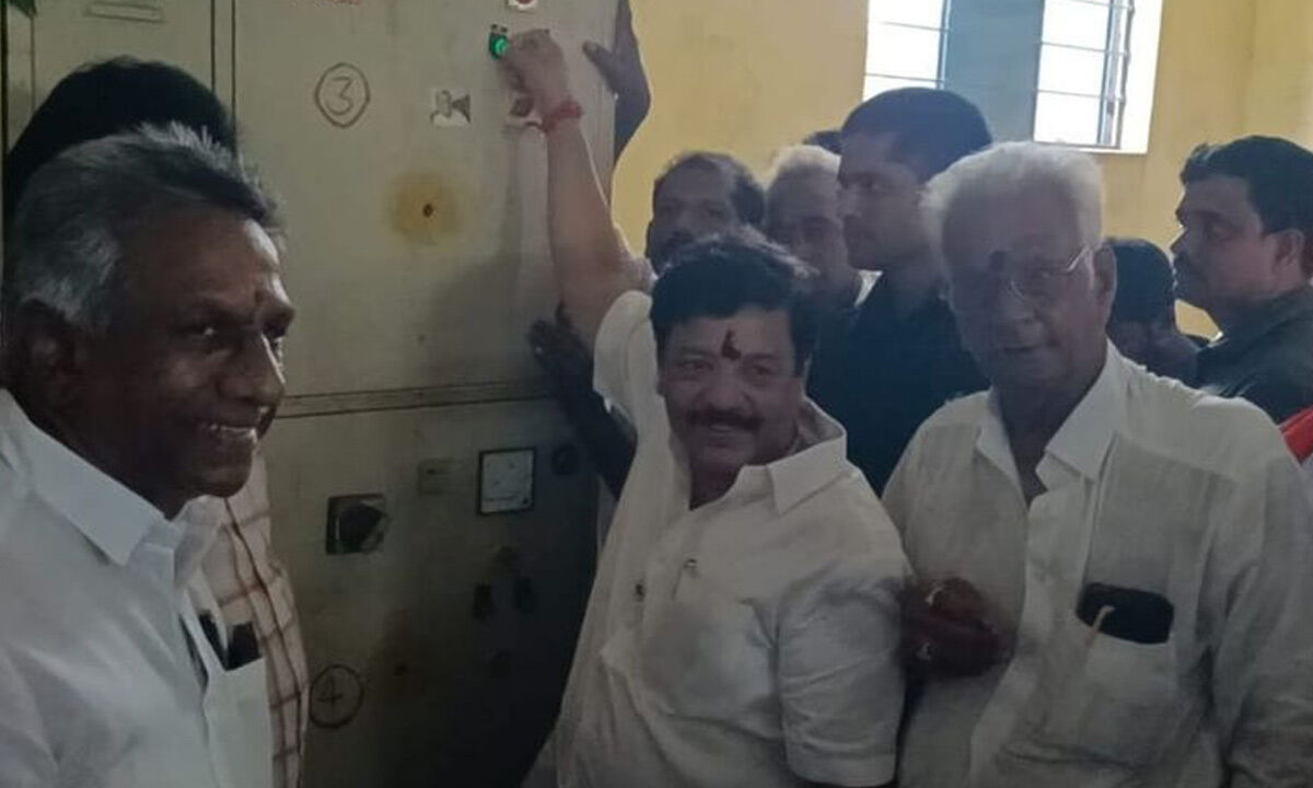 Tourism Minister releases water from Pendyala scheme