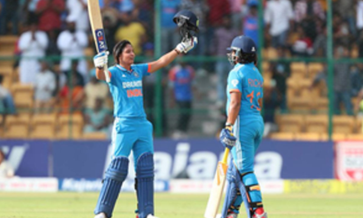 Mandhana equals Mithali Raj's record with back-to-back centuries ...