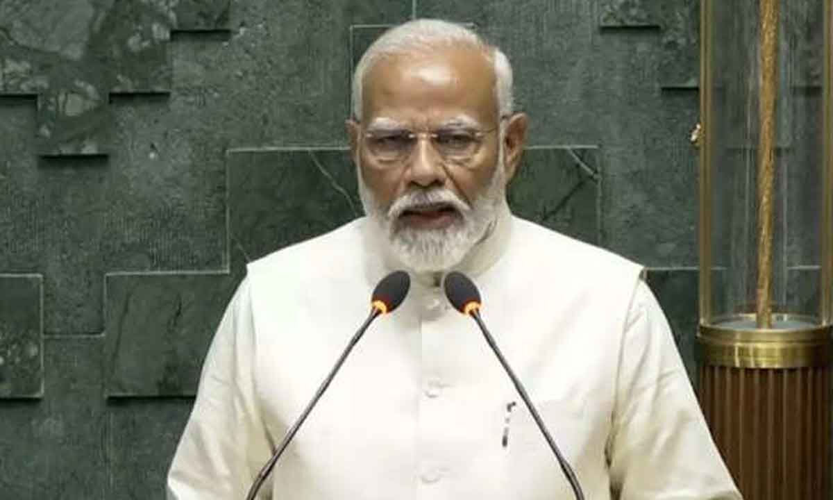 Taking a swipe at Congress, Modi terms Emergency as black spot: 'People ...
