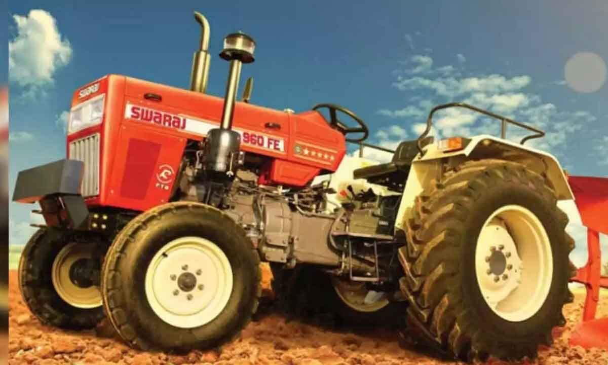 Swaraj unveils tractors suited for puddling in AP, TG