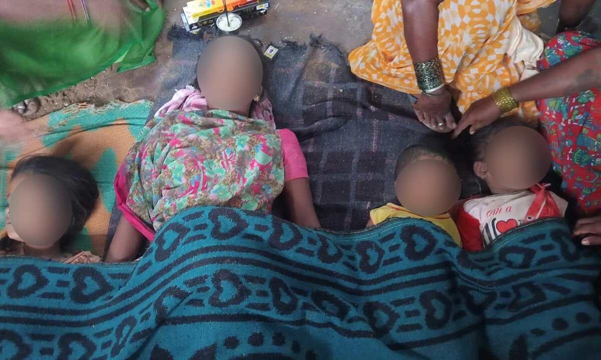 Mother and three children died when houses collapsed due to rain