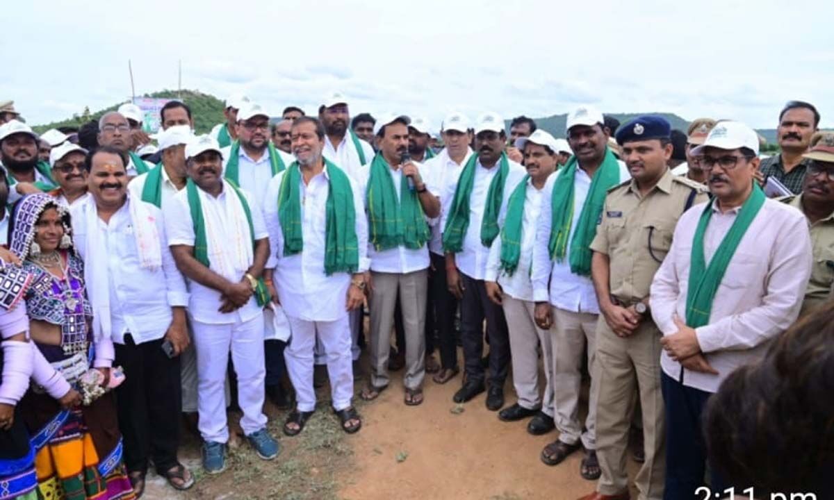 Ministers plant saplings in Nalla mala forest to succeed Vana Mahotsavam