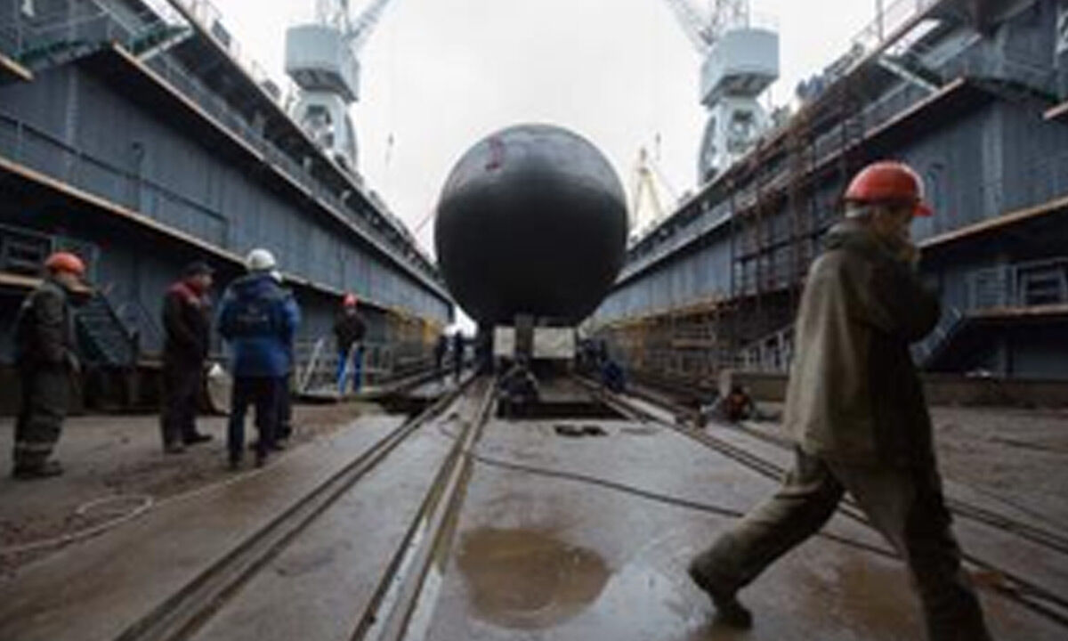 Russian submarine destroys simulated enemy vessel during exercise