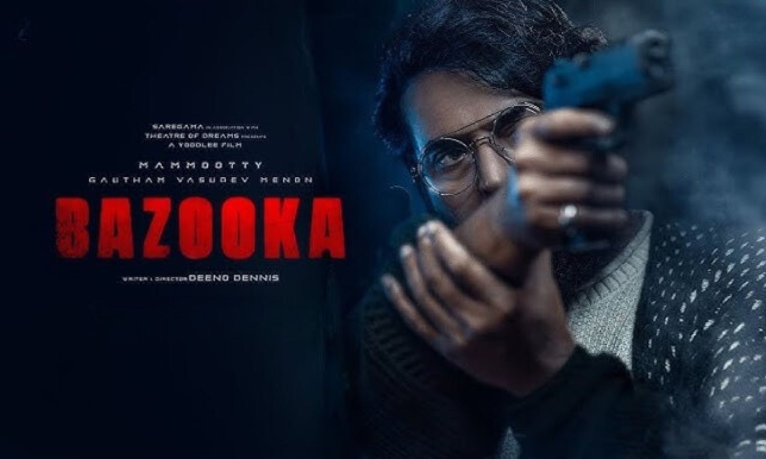 Watch Mammootty's Intense Look in ‘Bazooka’ Teaser