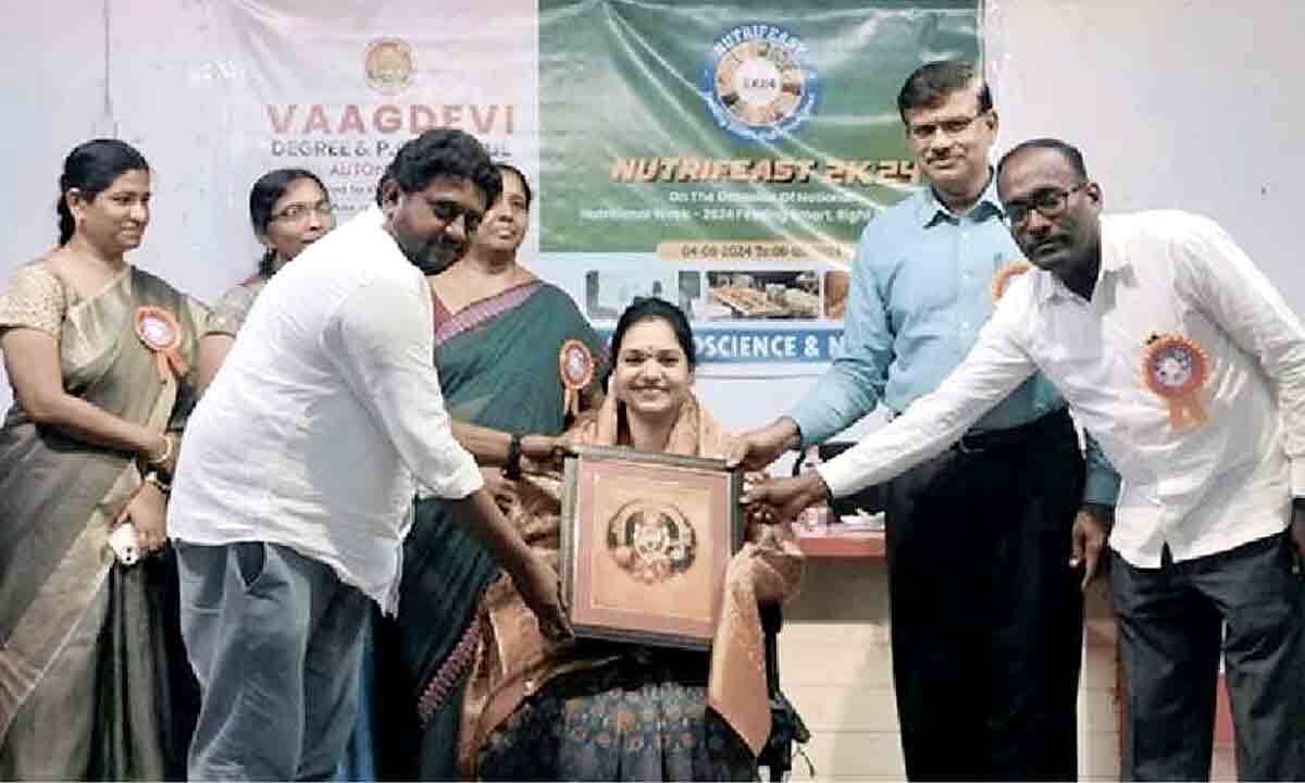 Vaagdevi Engg College celebrates Nutrition Week