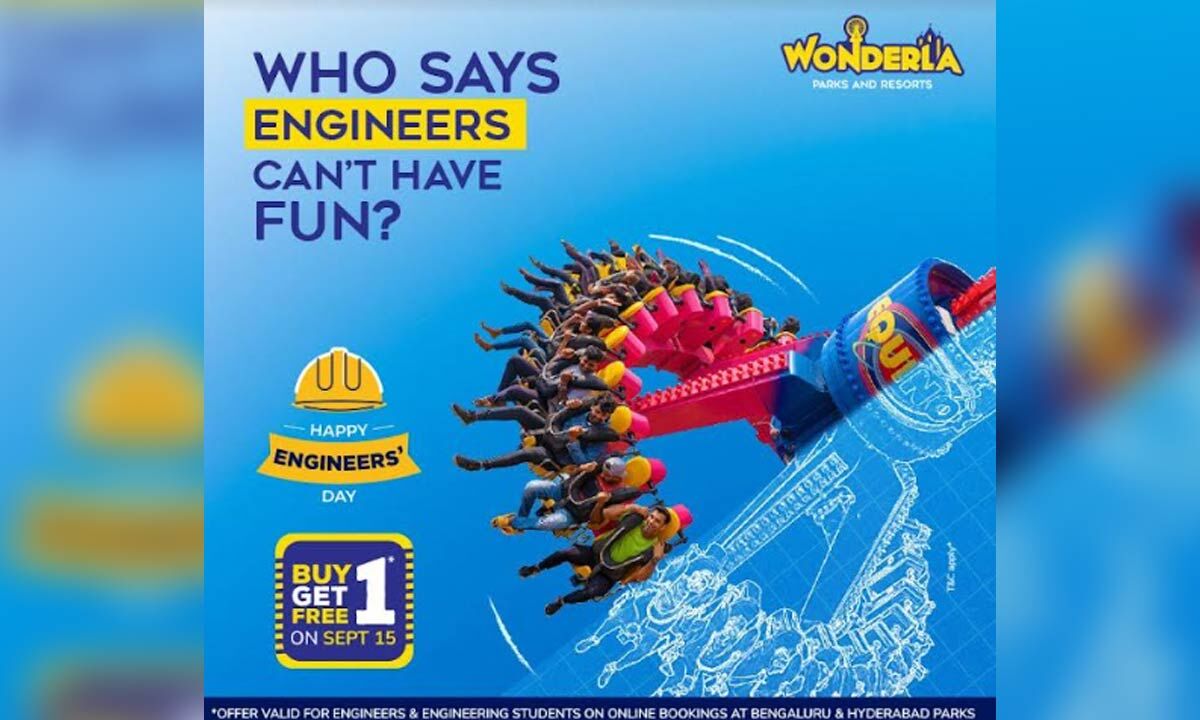 Wonderla Celebrates Engineer's Day with Buy 1 Get 1 Free Offer, Special ...