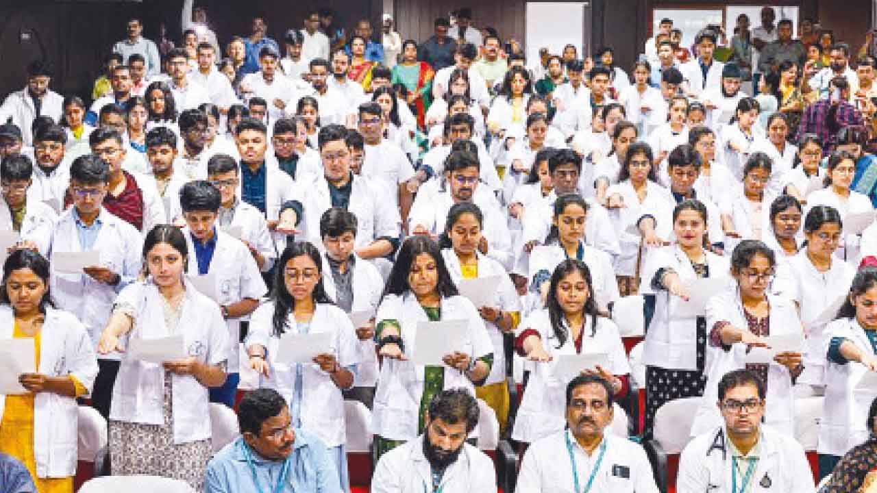 GIMSR welcomes batch with white coat ceremony