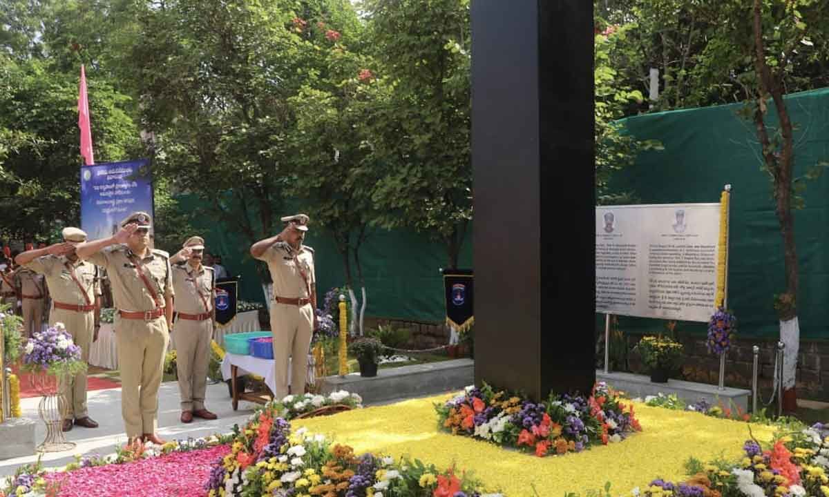 Cyberabad Police Honour Martyrs on Police Commemoration Day