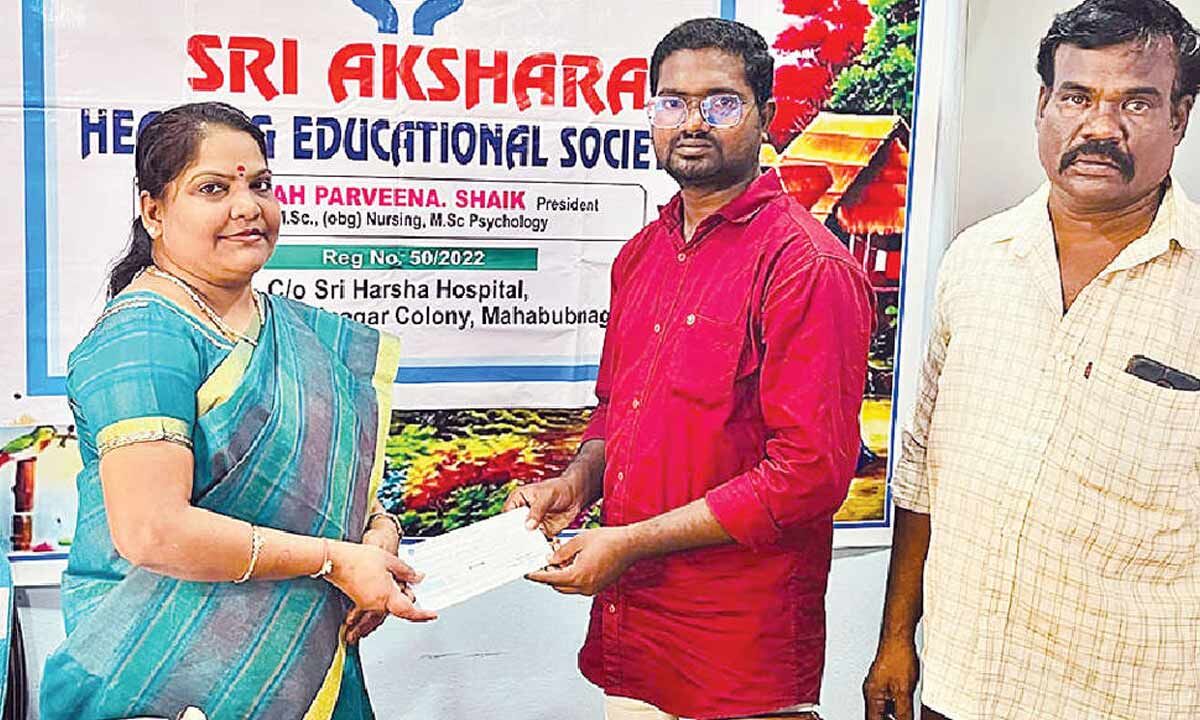 Financially weak Dalit student gets aid