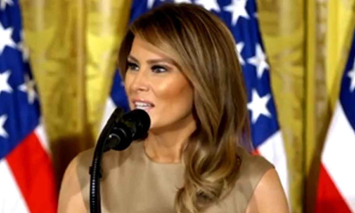 Melania expresses optimism about US' future after husband Donald Trump ...