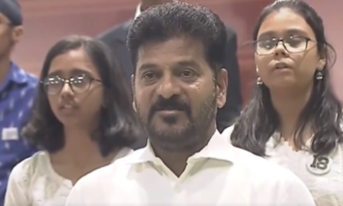 CM Revanth Reddy Attends Mock Assembly on Children’s Day at Hyderabad ...