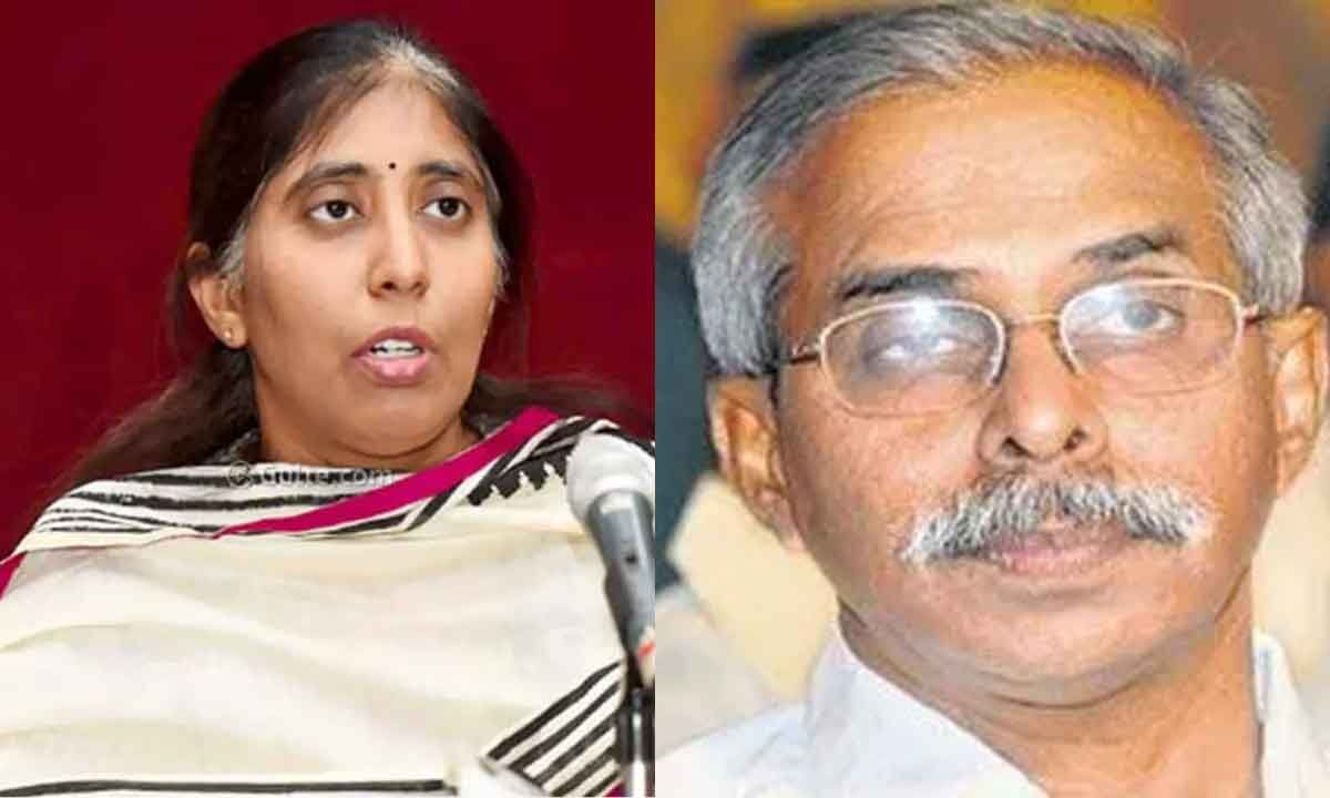 YS Sunitha visits AP assembly, seeks update on probe in YS Viveka's murder case