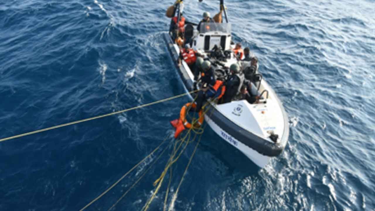 Indian Coast Guard And Pakistan MSA Rescue 12 Crew Members In Arabian Sea