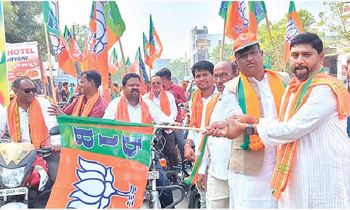 BJP takes out rally against Cong govt