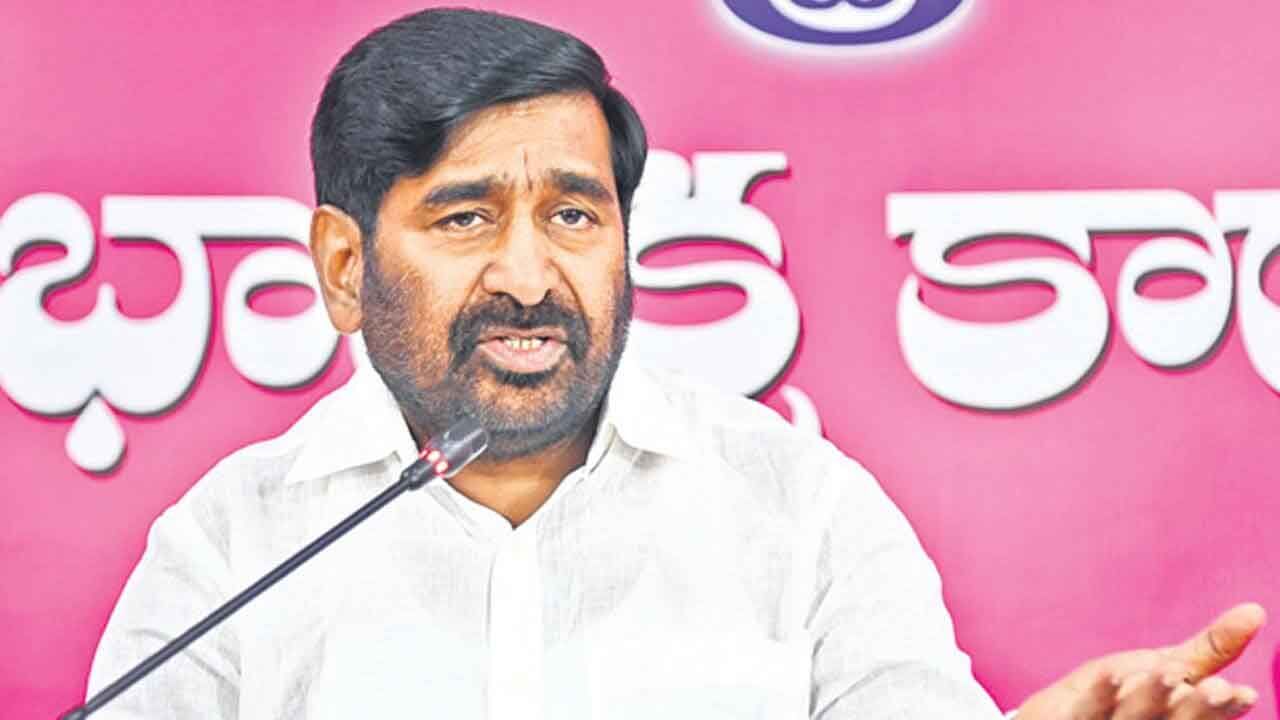 BRS Leader Jagadish Reddy Accuses Congress of Claiming Credit for ...
