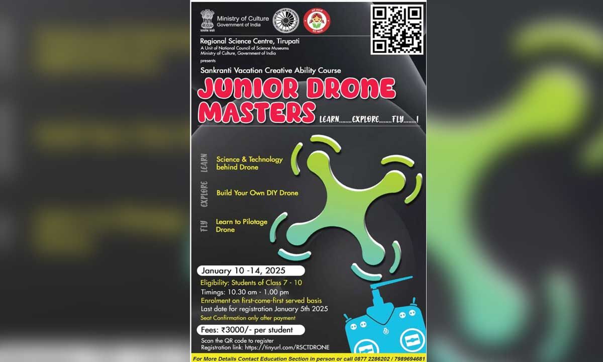 RSC to conduct ‘Junior Drone Master’ course from Jan 10