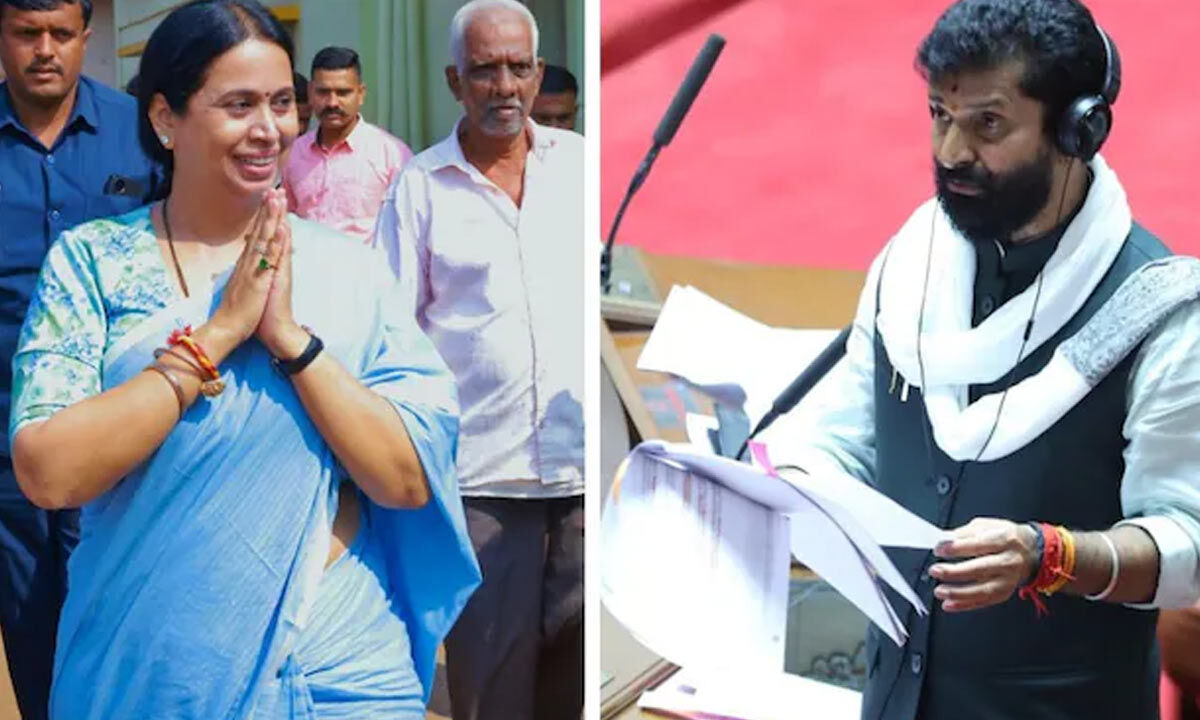 High Drama at Suvarna Soudha: Heated Exchange Between Minister Lakshmi ...