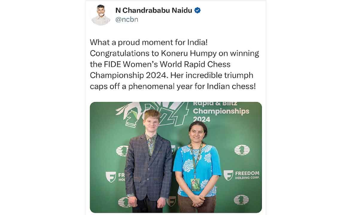 Guv, Naidu, Pawan congratulate Humpy