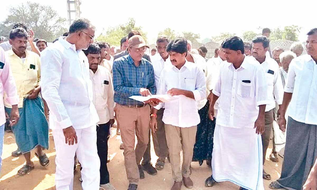 MLA inspects Nettempadu works