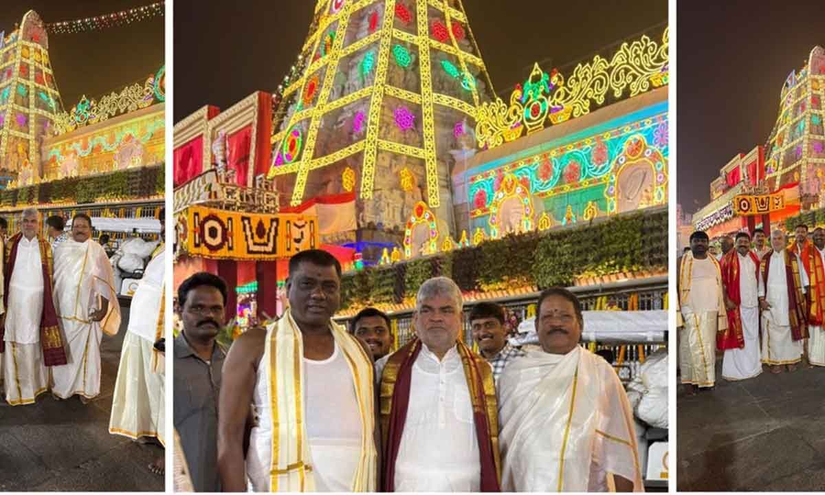 Telangana Legislative Assembly Speaker Visits Tirumala on Vaikuntha ...