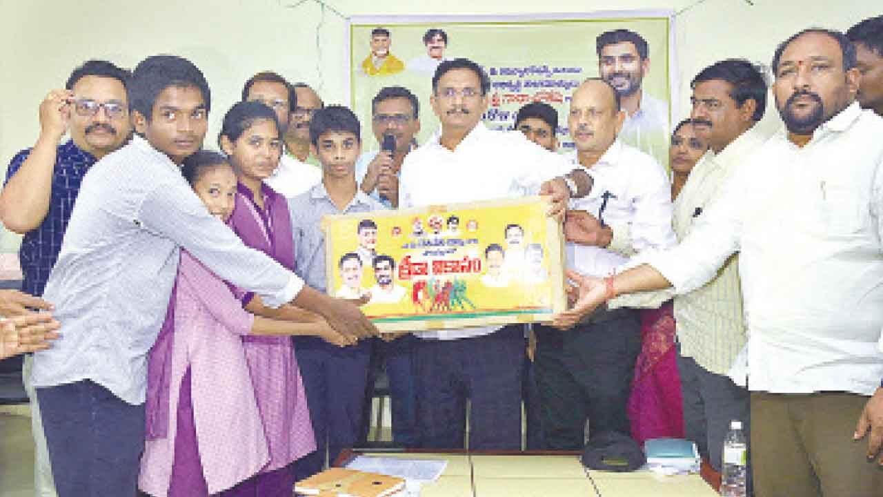 MP launches distribution of sports kits to students