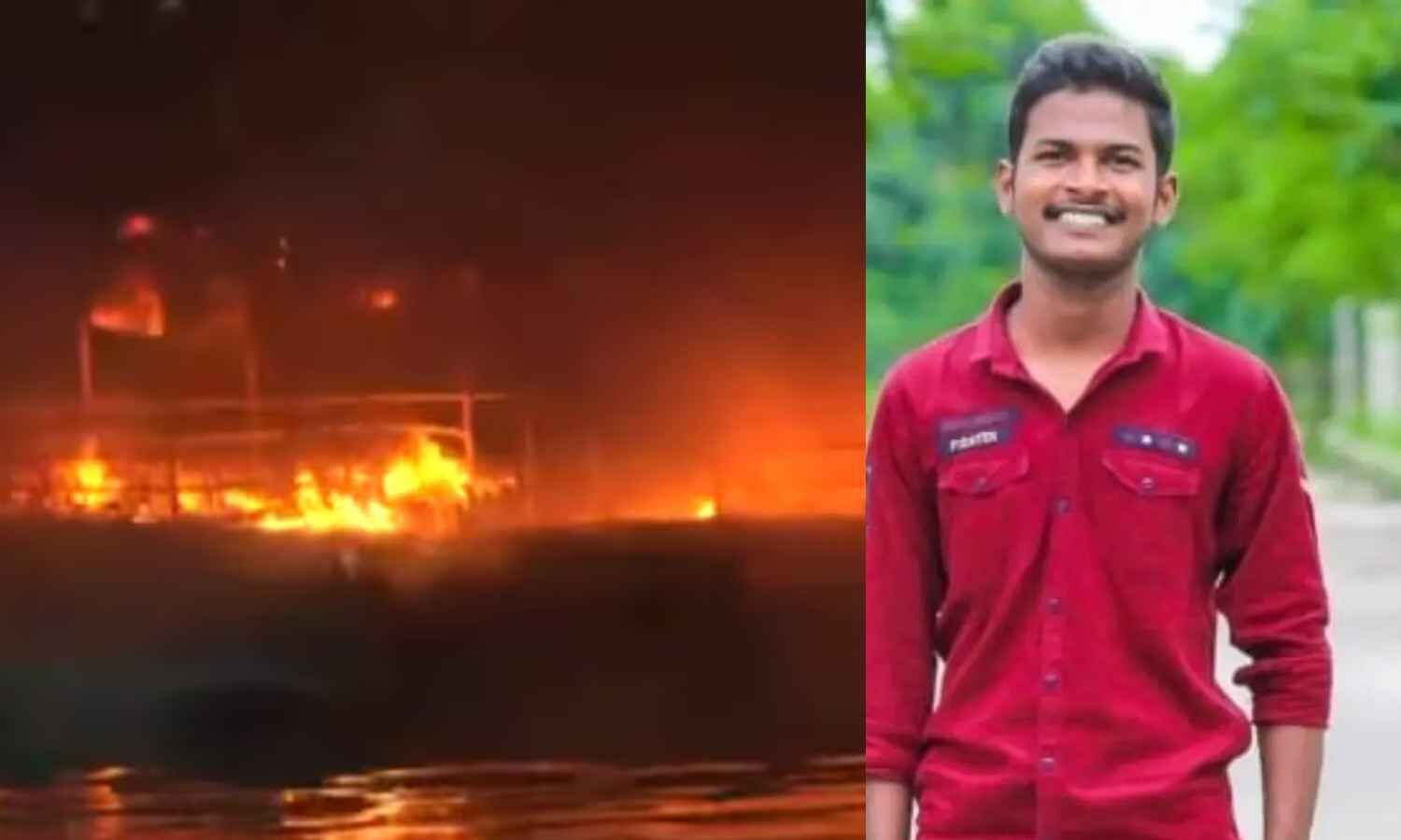 Hussain Sagar Fire Accident: Youngster Missing After Accident on ...