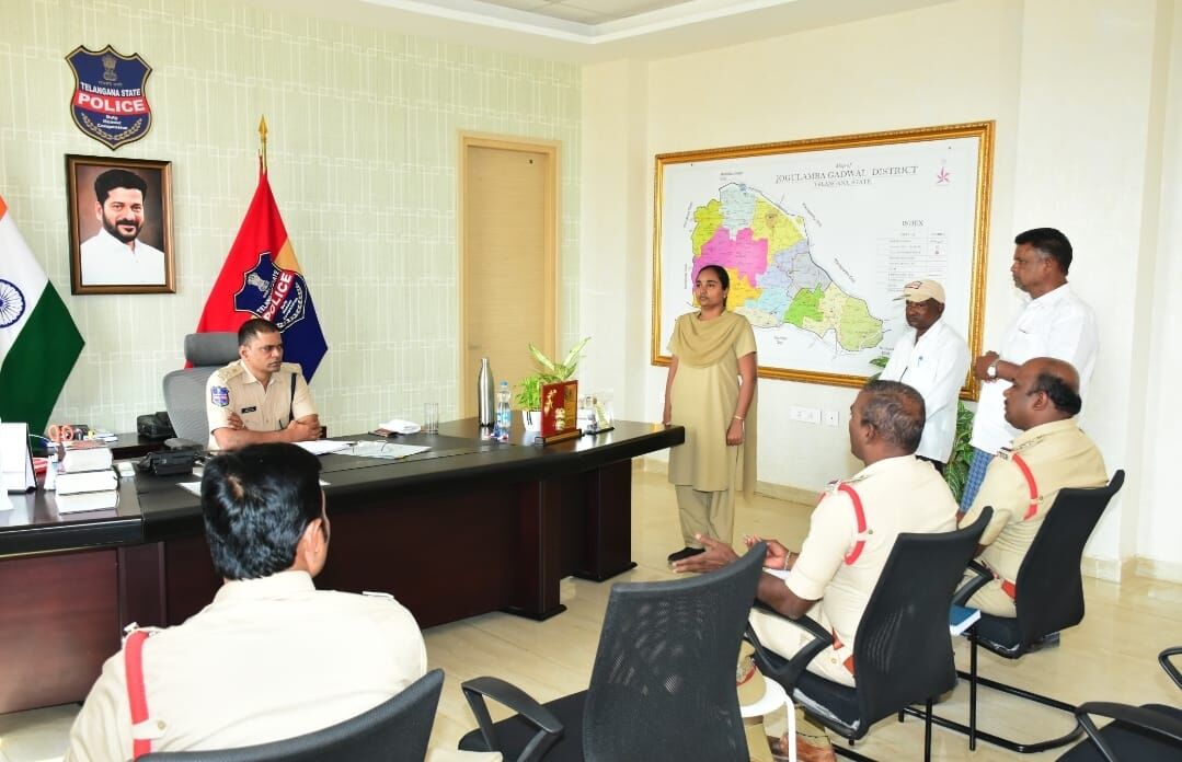 District SP T. Srinivas Rao IPS Addresses Public Grievances and Honors ...