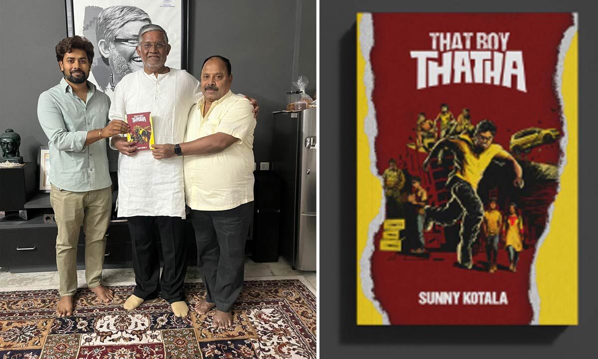 Sai Teja Launches His Debut Book 'That Boy Thatha' with Film Actor ...