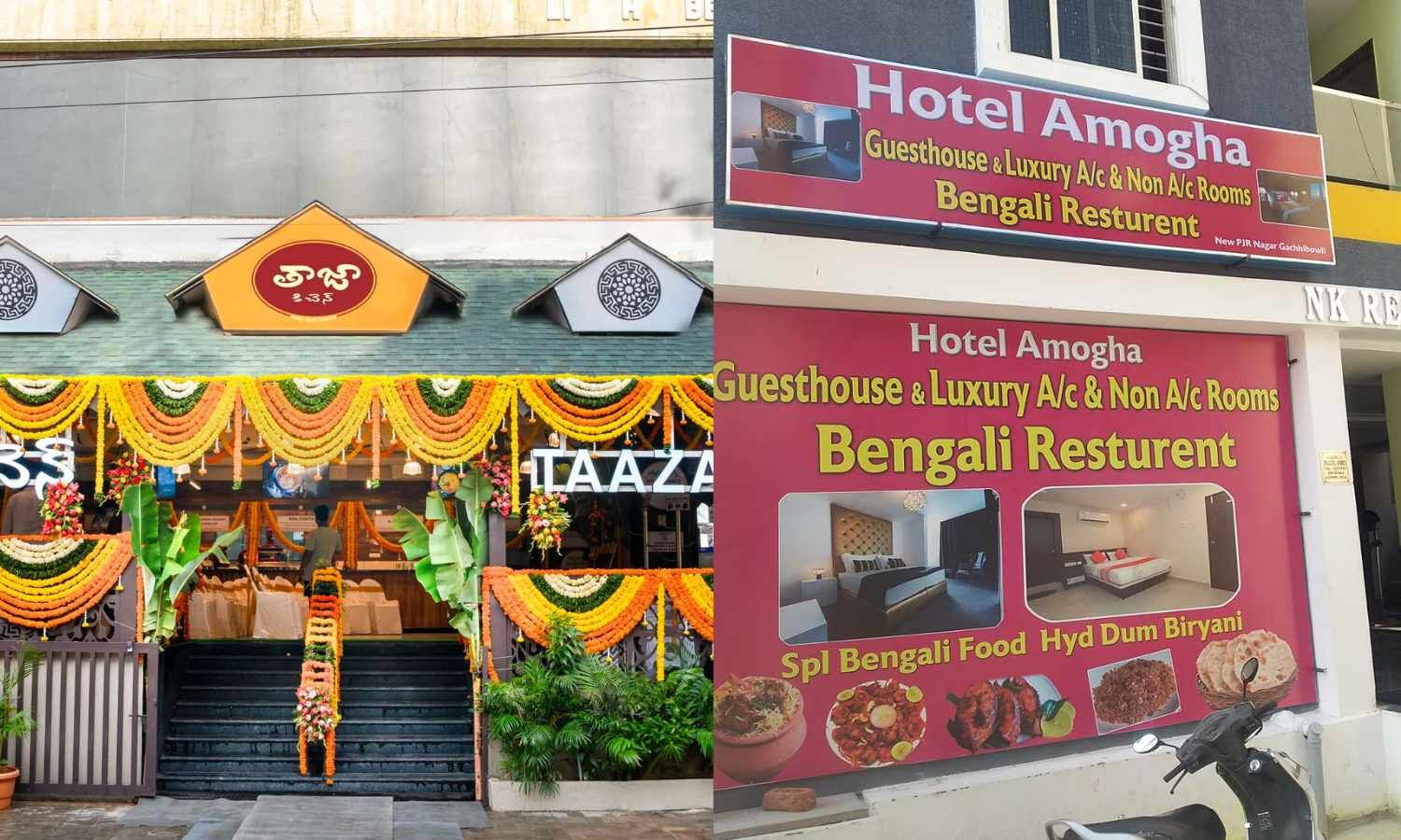 Hyderabad: Taaza Kitchen, Amogha Hotel Found with Violations; Toilet ...