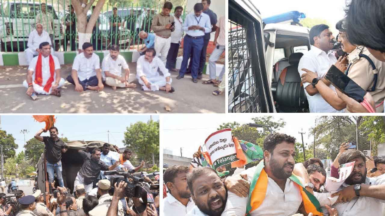 BJLP leader Maheshwar Reddy detained