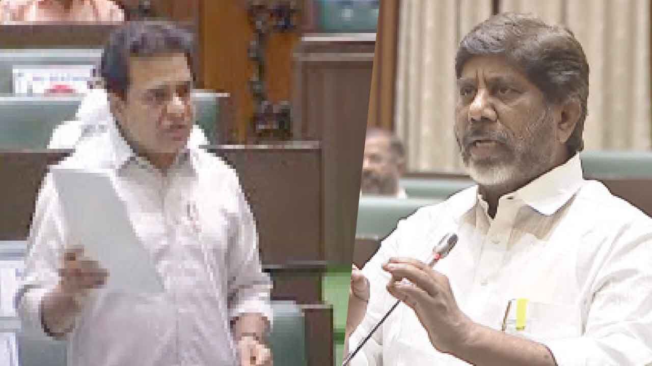 KTR’s ‘30% commission’ comments against Bhatti create furore in House