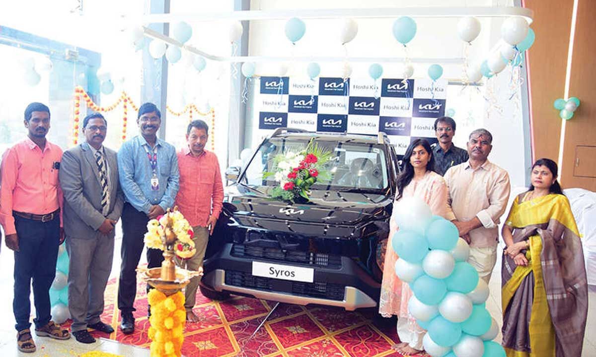 Hoshi Kia car showroom inaugurated in Chittoor