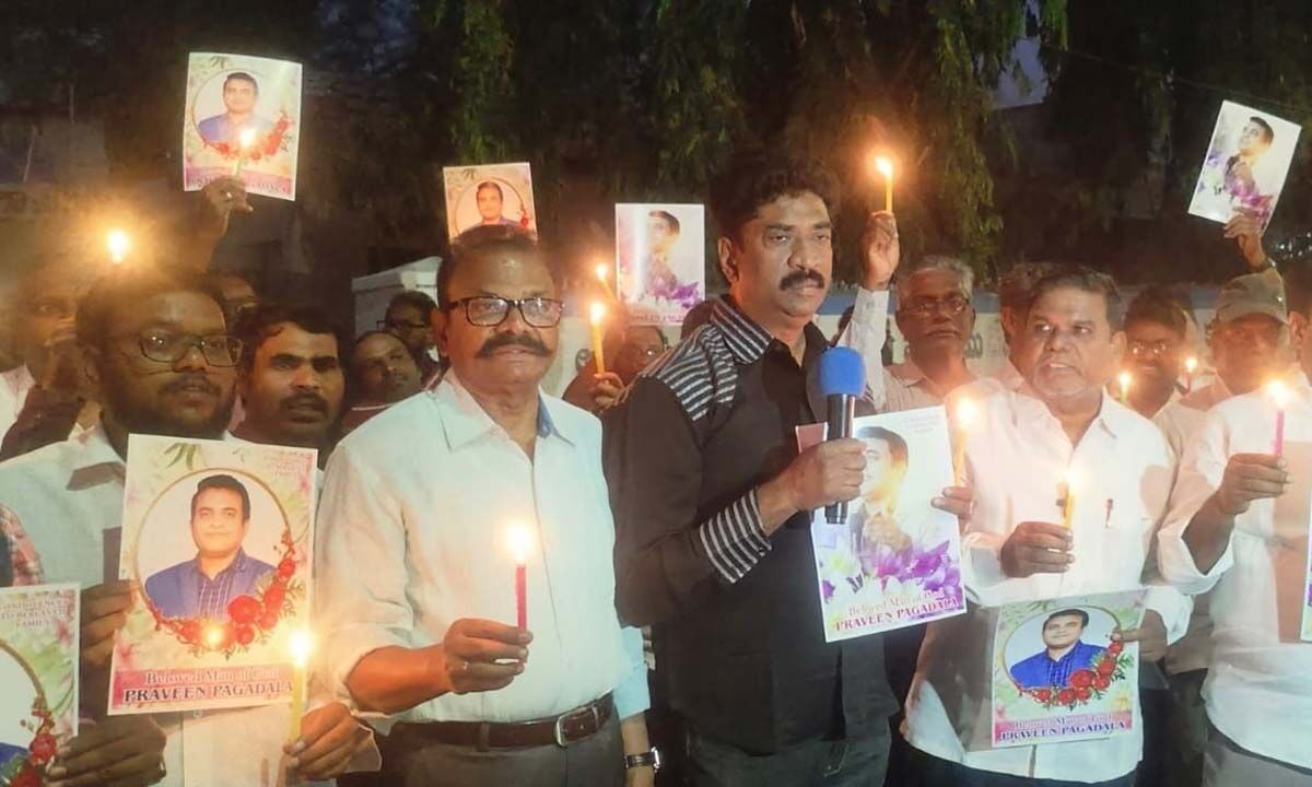 Candlelight vigil held for Pastor Praveen Pagadala