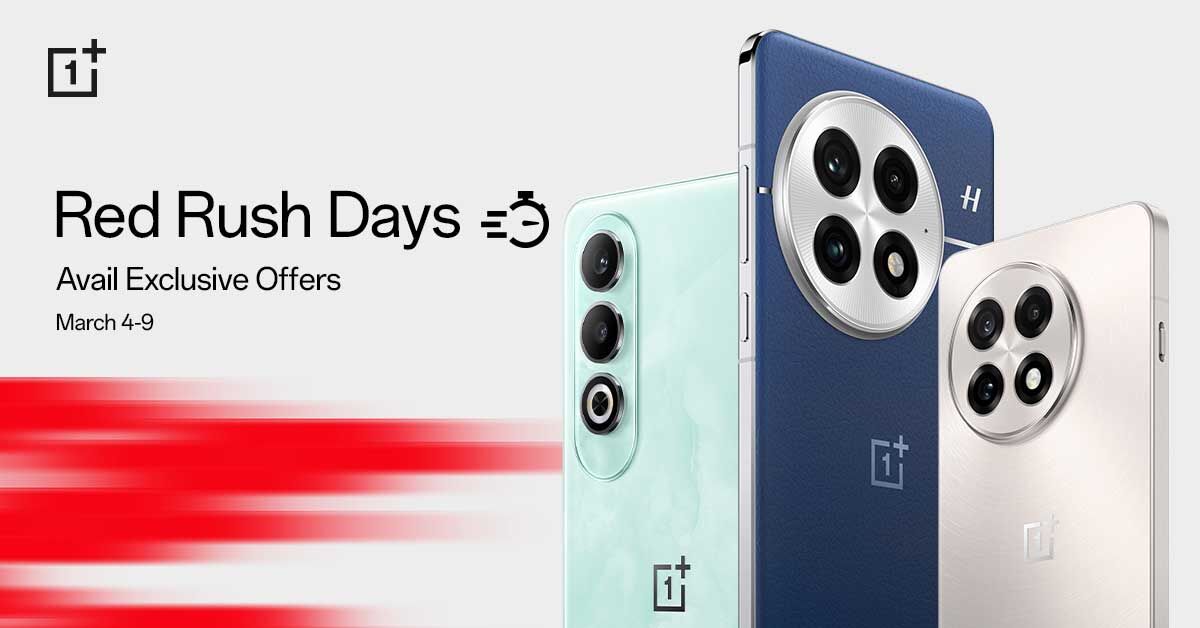 OnePlus Red Rush Sale is Back with ICICI Card Discounts & EMI Offers on ...
