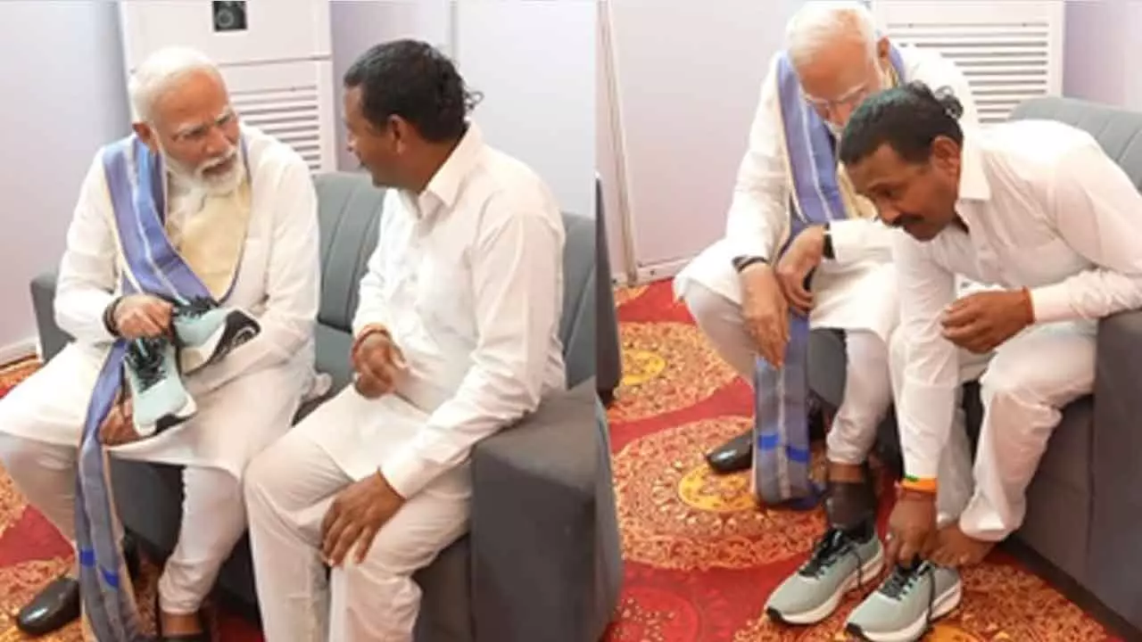 14 years barefoot, a dream fulfilled: PM Modi meets devoted follower ...
