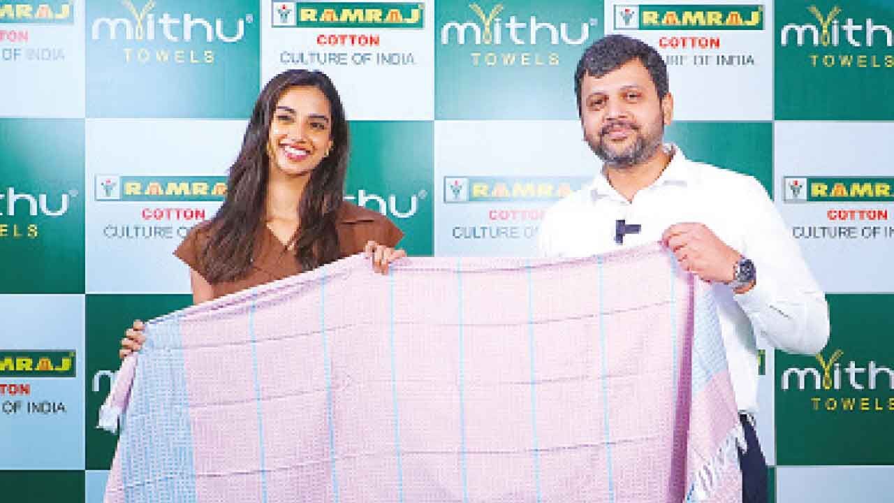 Meenakshi Chaudhary brand ambassador for Ramraj towels