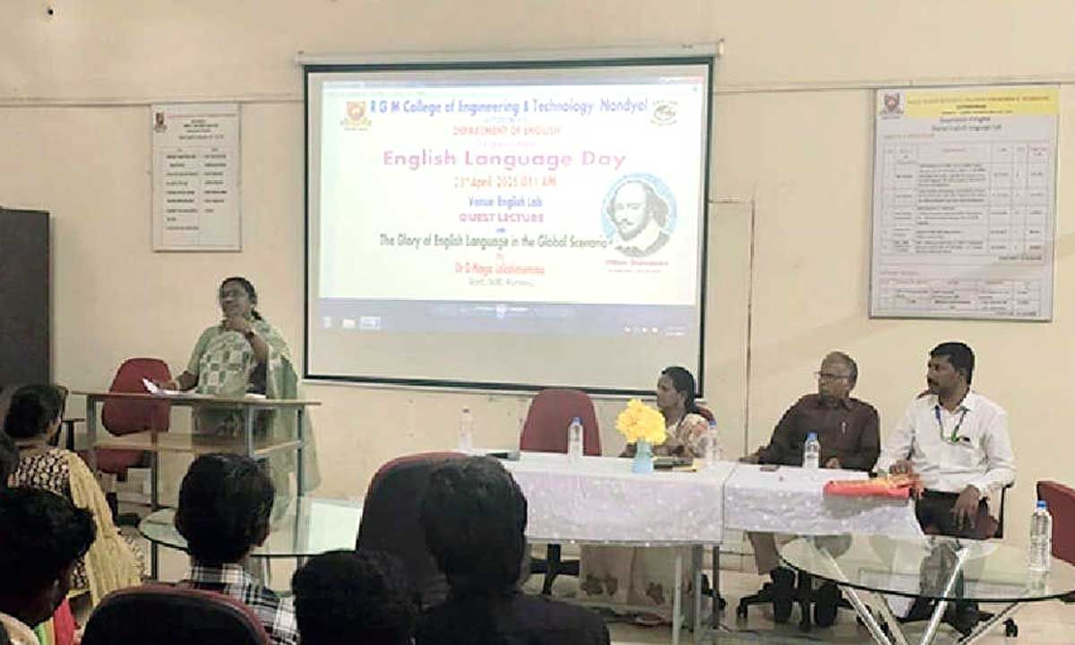 RGM Engineering College celebrates English Language Day with fervour