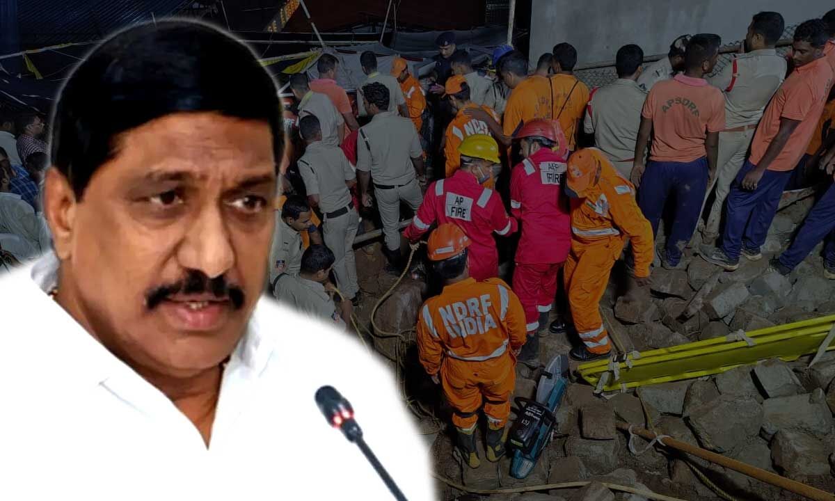 BC Janardhan Reddy express shock over death of 7 in Simhachalam wall ...
