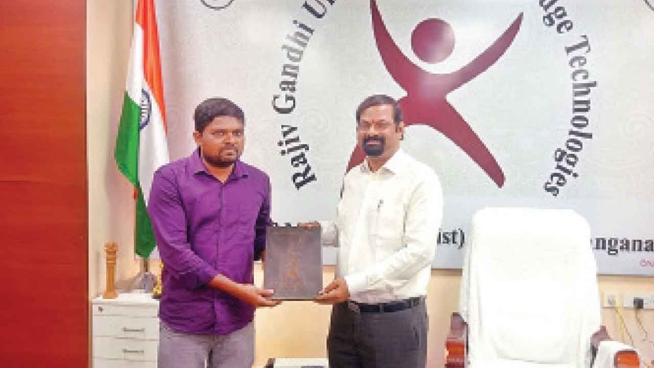 RGUKT faculty member awarded PhD