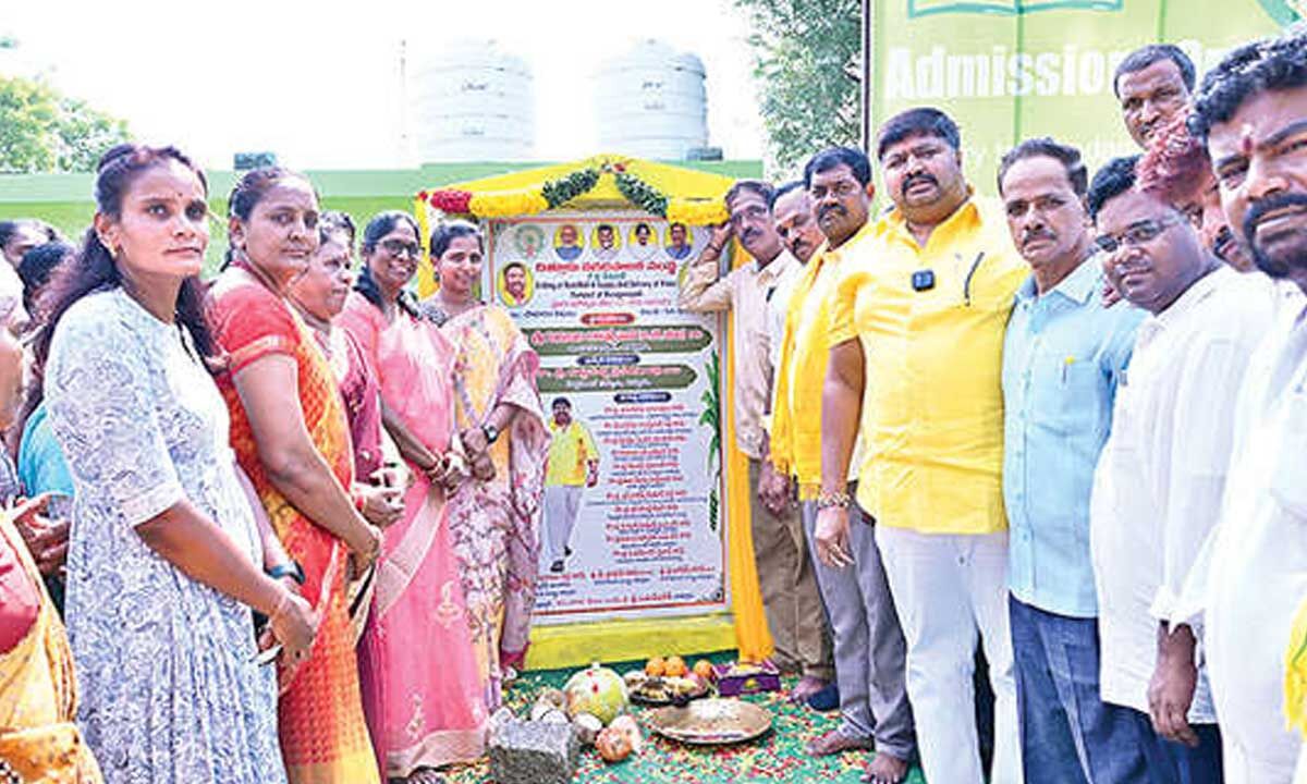 Chittoor MLA launches development works