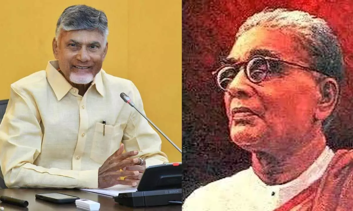 AP CM Chandrababu pays tribute to Tanguturi Prakasam on his death anniversary