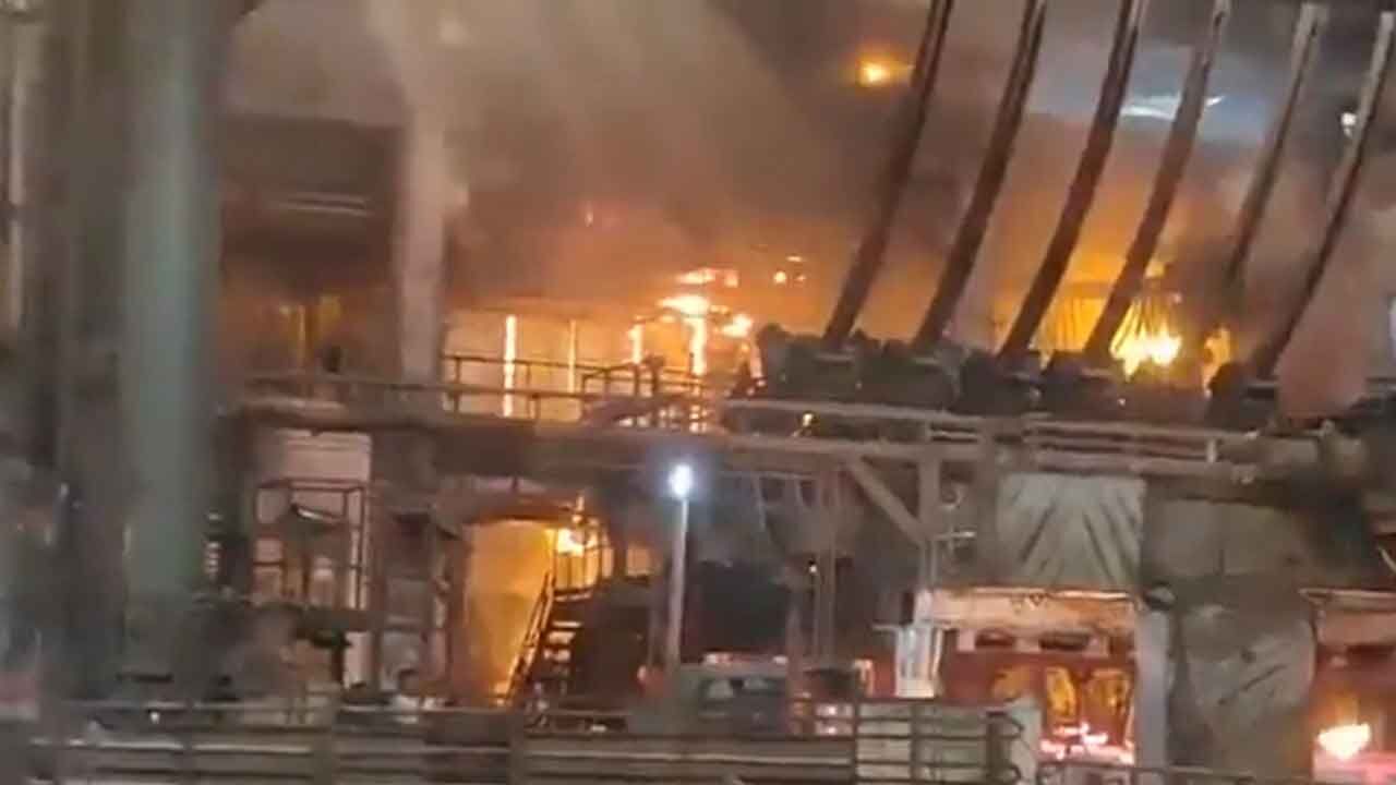 Fire Erupts at Visakhapatnam Steel Plant