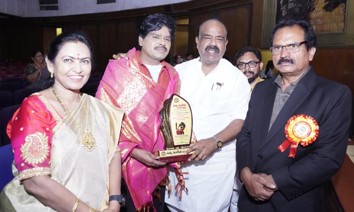 Hero Krishnasai Receives NTR Award